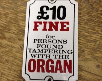 Vintage enamel sign | Etsy