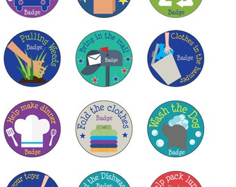 PRINTABLE PERSONALIZED Chore Chart / Reward Chart for Children