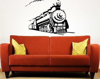 Train wall decal | Etsy