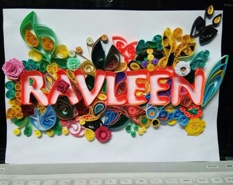 Quilling name | Etsy