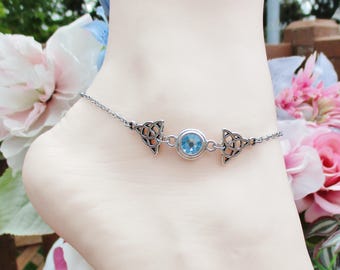 Celtic anklet | Etsy