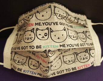 Cat face mask | Etsy