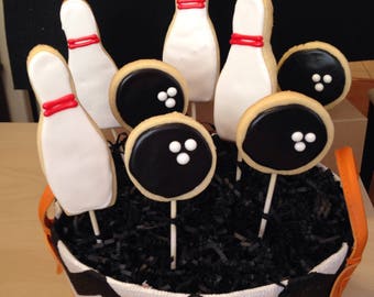 Bowling cookies | Etsy