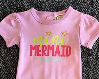 Ariel Little Mermaid Purple Shell Top Printable Iron On DIY