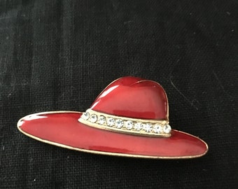 Items similar to Red Hat Society Keychain Key Ring on Etsy