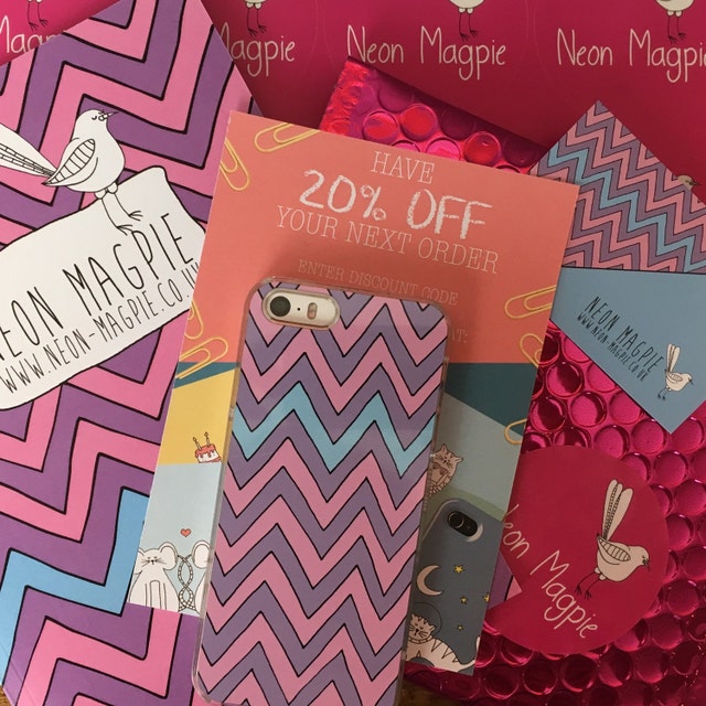 Neon Magpie by MagpieNeon on Etsy