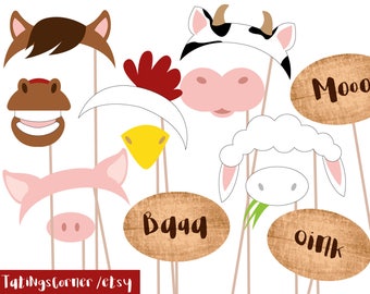 Farm animal props | Etsy