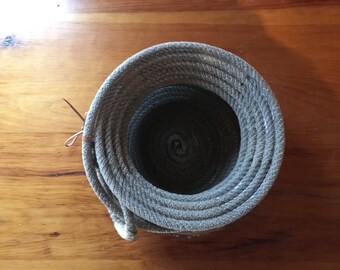 Lariat rope basket | Etsy