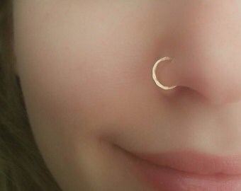 Tiny nose ring | Etsy