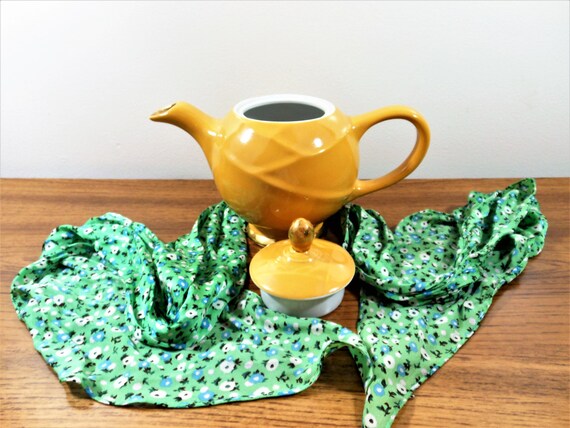 Yellow Hall Teapot Hall Moderne Art Deco 6 Cup Teapot Yellow