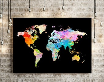 World map print | Etsy