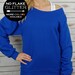 CUSTOM PERSONALIZED Raw Edge Off Shoulder Sweatshirt Choose