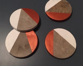 Geometric coasters | Etsy