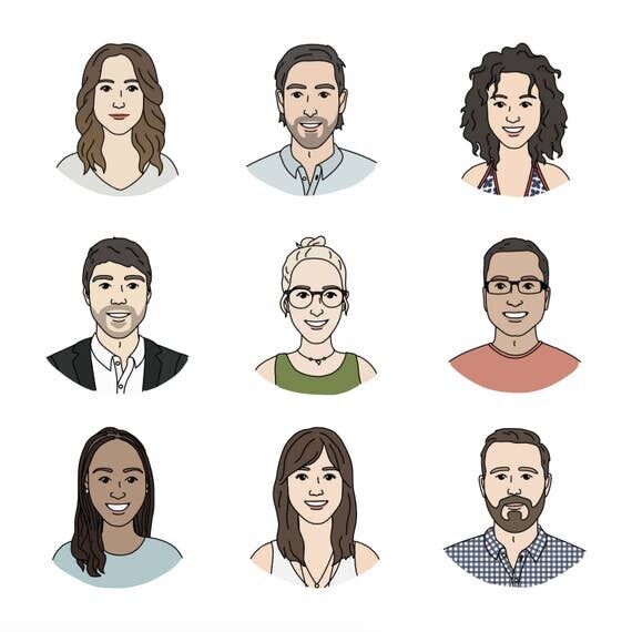 Custom Portrait Avatar Illustrated Portrait Digital