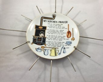 Kitchen prayer plate | Etsy