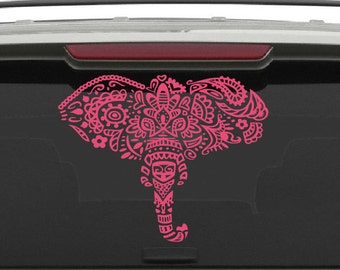 Elephant car decal | Etsy