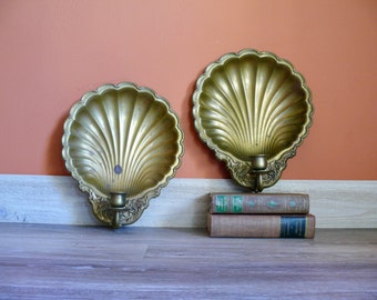 Seashell wall sconce | Etsy