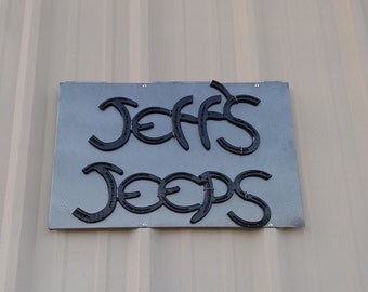 Horseshoe letters | Etsy