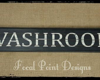 Washroom sign | Etsy