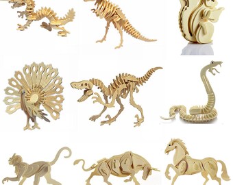 3d wooden puzzles | Etsy