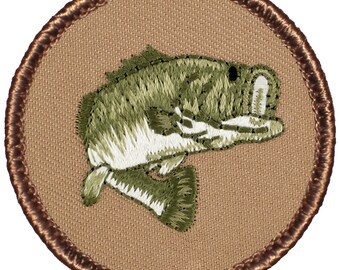 Bass fishing patch | Etsy