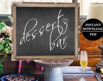 Dessert bar sign | Etsy