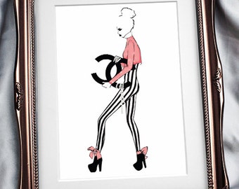 Chanel drawing | Etsy