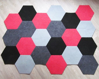 Hexagonal rug | Etsy