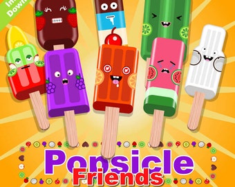 Popsicle clipart | Etsy