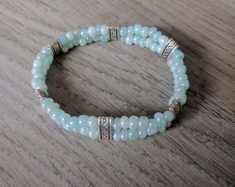 Mint green bracelet | Etsy