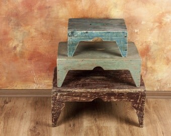 Wooden stool | Etsy