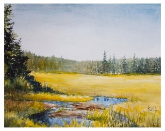 Alpine painting | Etsy