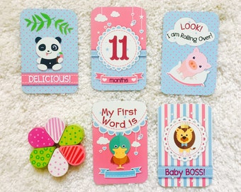 Baby photo cards | Etsy