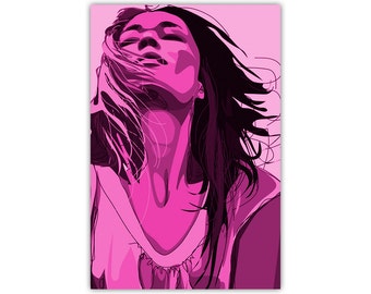 Hot woman poster | Etsy