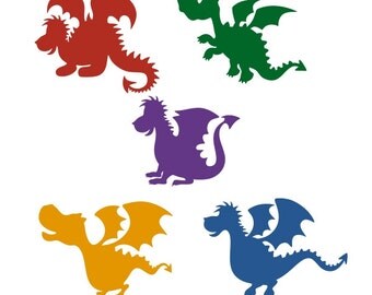 Dragon vinyl decal | Etsy