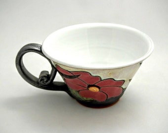 Ceramic soup mug | Etsy