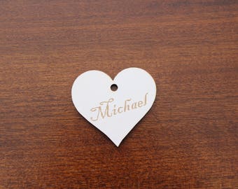 Bone Shaped Place Cards Set of 24