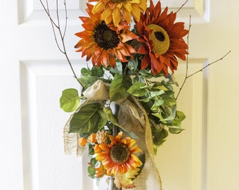 Sunflower swag | Etsy