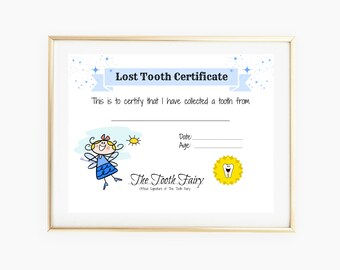 Lost tooth card | Etsy
