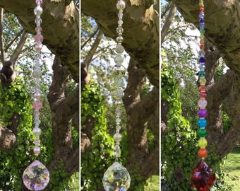 Hanging crystals | Etsy