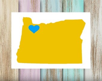 Oregon decal | Etsy