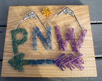 Mountain string art | Etsy