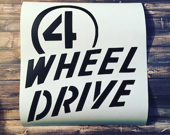 4 wheel drive decal | Etsy