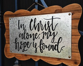 In christ alone | Etsy