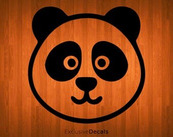 Panda decal | Etsy