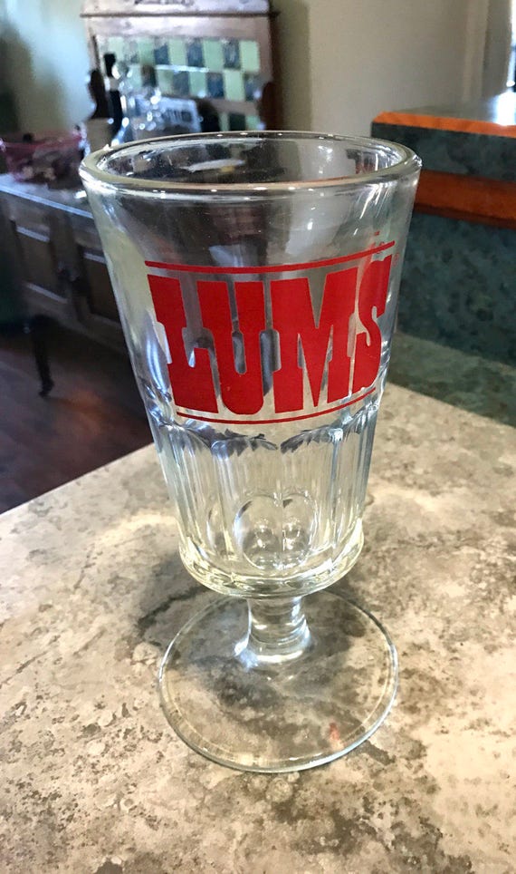 Vintage Lum's Beer Mug 1970 Era Famous Hot Dogs in