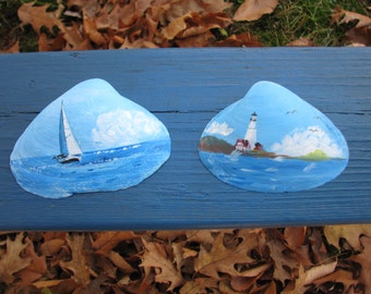 Painted clam shell | Etsy