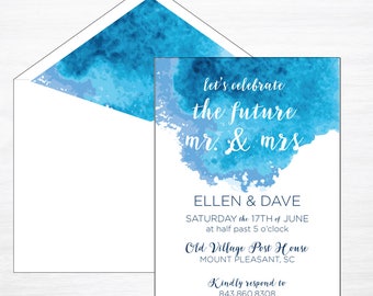 Watercolor invite | Etsy