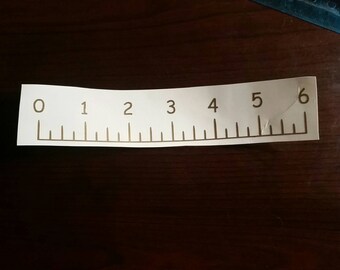 Ruler decal | Etsy