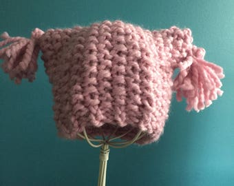 Pigtail hat | Etsy
